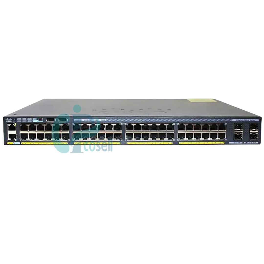 سوئیچ سیسکو WS-C2960X-48FPS-L | سوئیچ مدیریتی ۴۸ پورت PoE+ فول‌پاور سری ...